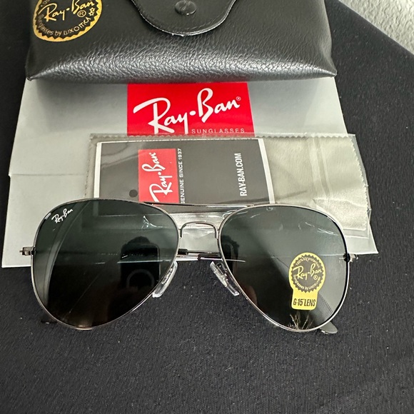 Ray-Ban | Accessories | Rayban Silver Frame Sunglasses | Poshmark